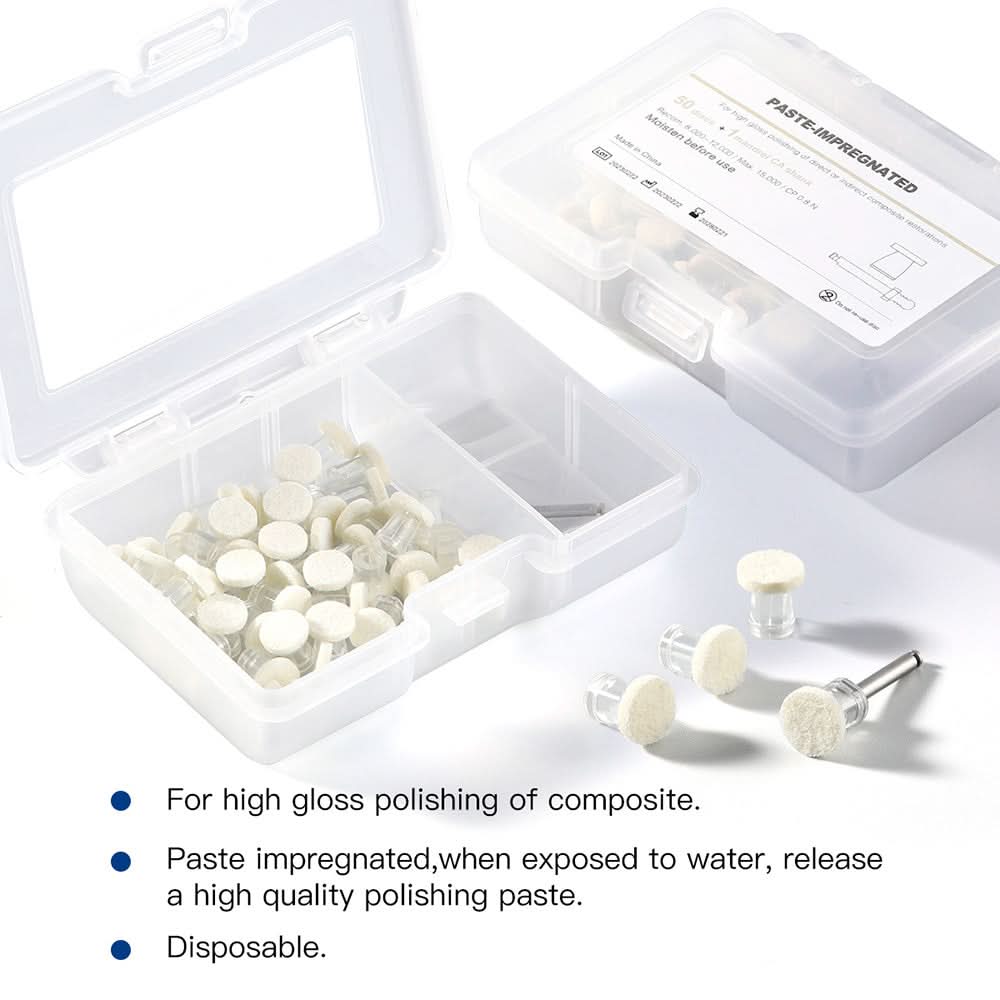 Disposable Dental Composite Polishing Disk with Mandrel 50pcs/Box