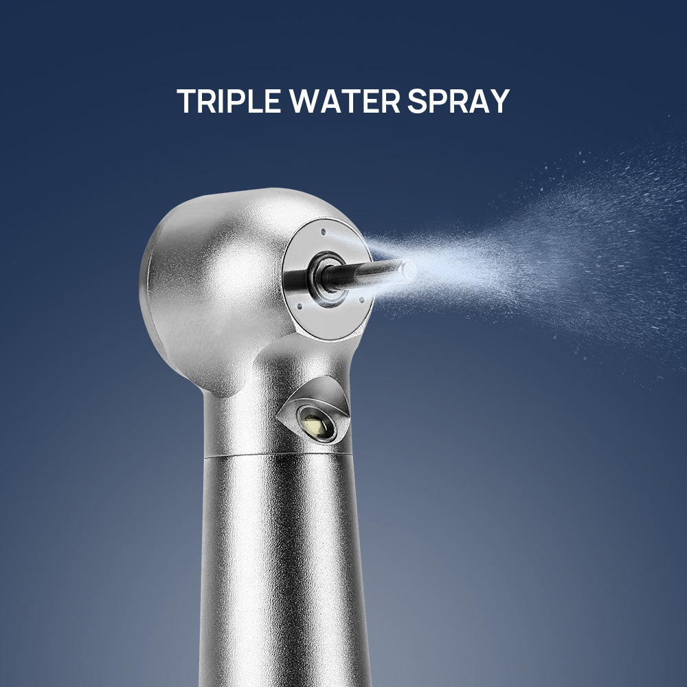 4 Hole LED High Speed Handpiece Torque Head Push Button Triple Water S