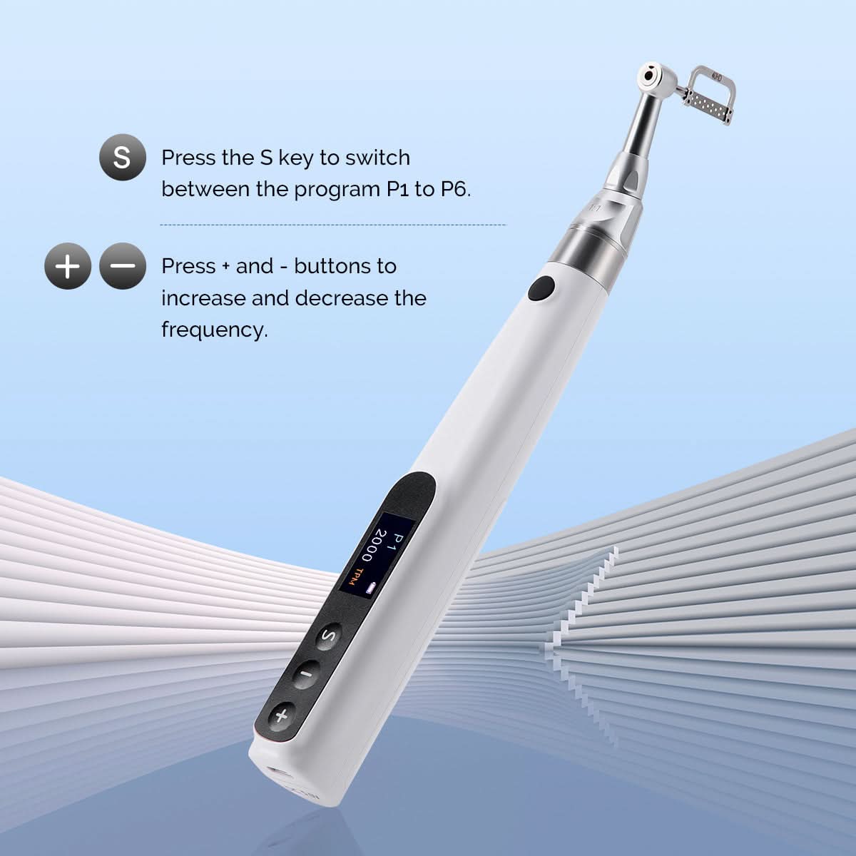 Wireless Electric Orthodontic Handpiece Interproximal System & 5pcs St