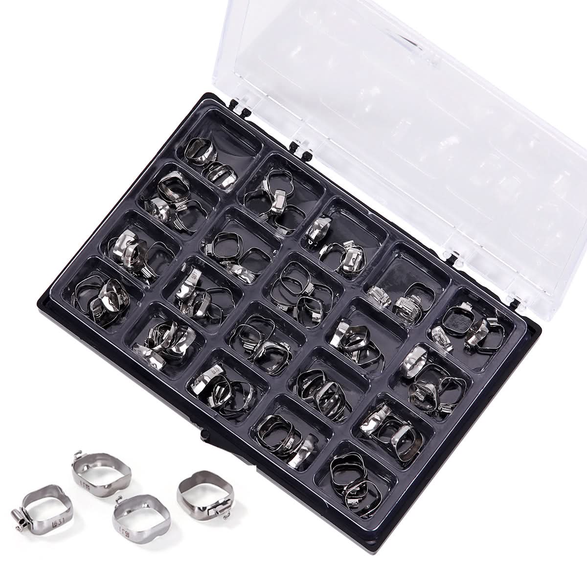 Orthodontic 1st Molar Bands with Buccal Tube Roth 0.022 #16-#35 U2/L1