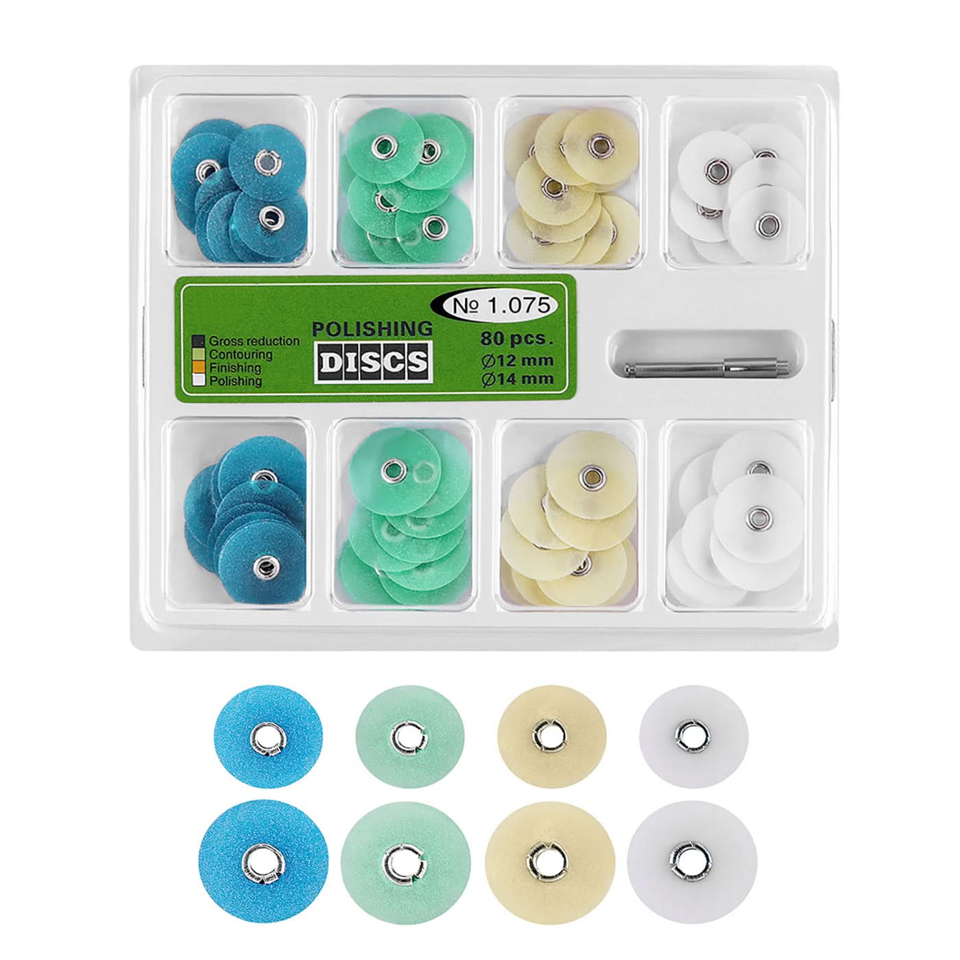 Dental Polishing Discs NO1.075 Gross Reduction Contouring Mandrel Stri ...