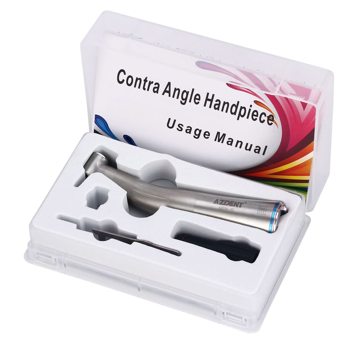 1:1 Fiber Optic Contra Angle Hanpiece Internal Water Push Button