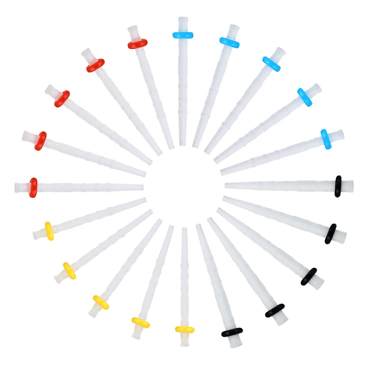 Dental Quartz Fiber Post Teeth Restore 4 Drills& 20 Fiber Posts