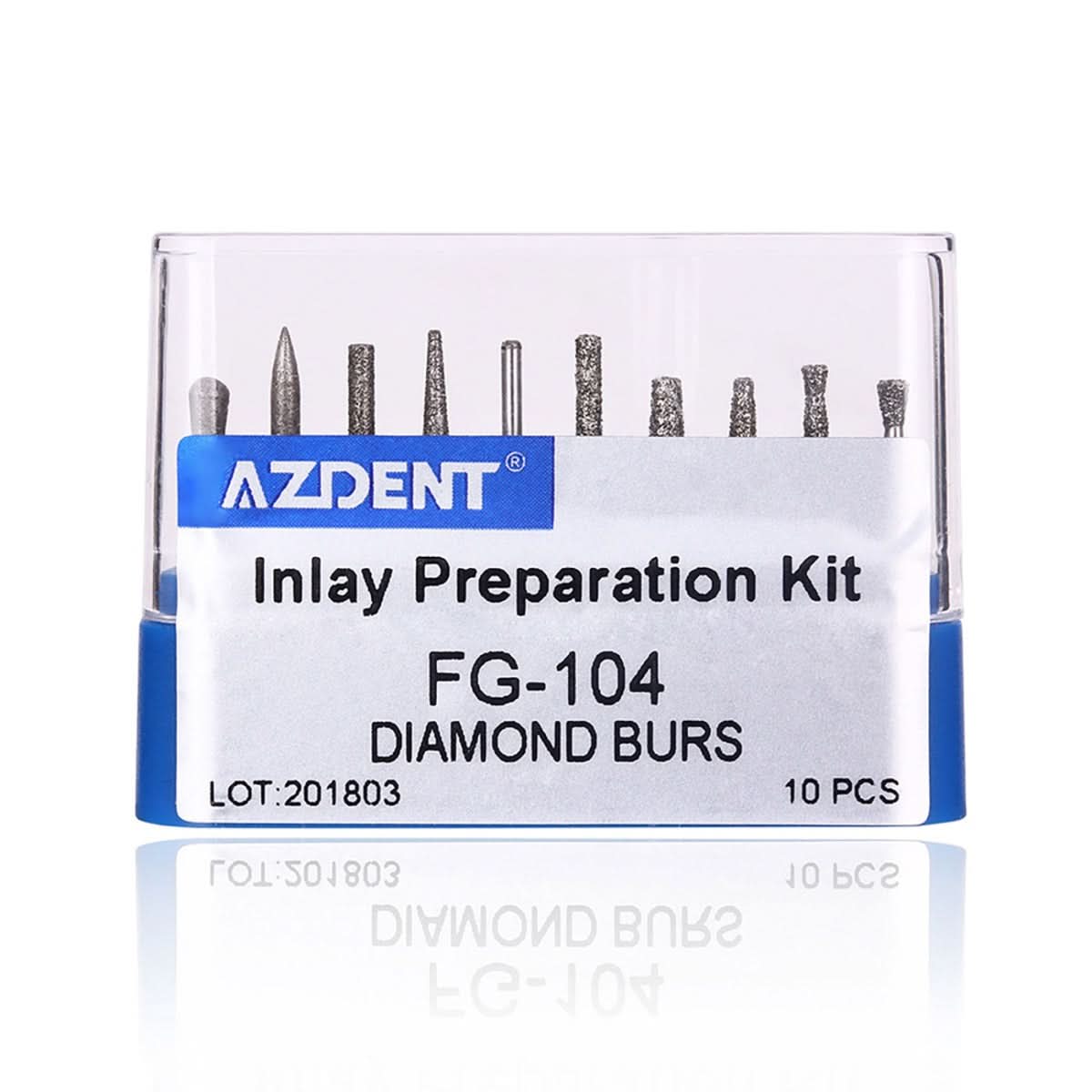 Dental Diamond Bur FG-104 Inlay Preparation Kit 10pcs/Kit