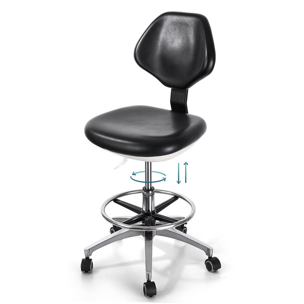 Dental Doctor Chair With Adjustable Seat And Backrest 360-Degree Rotat