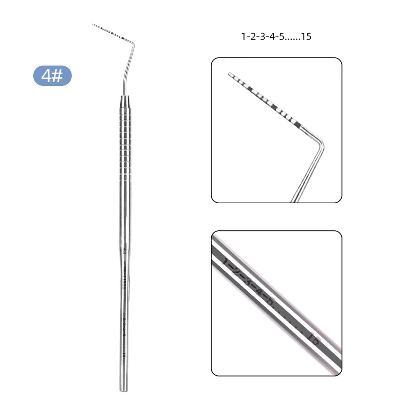 Dental Probe Graduated Periodontal Probe Scale Probe