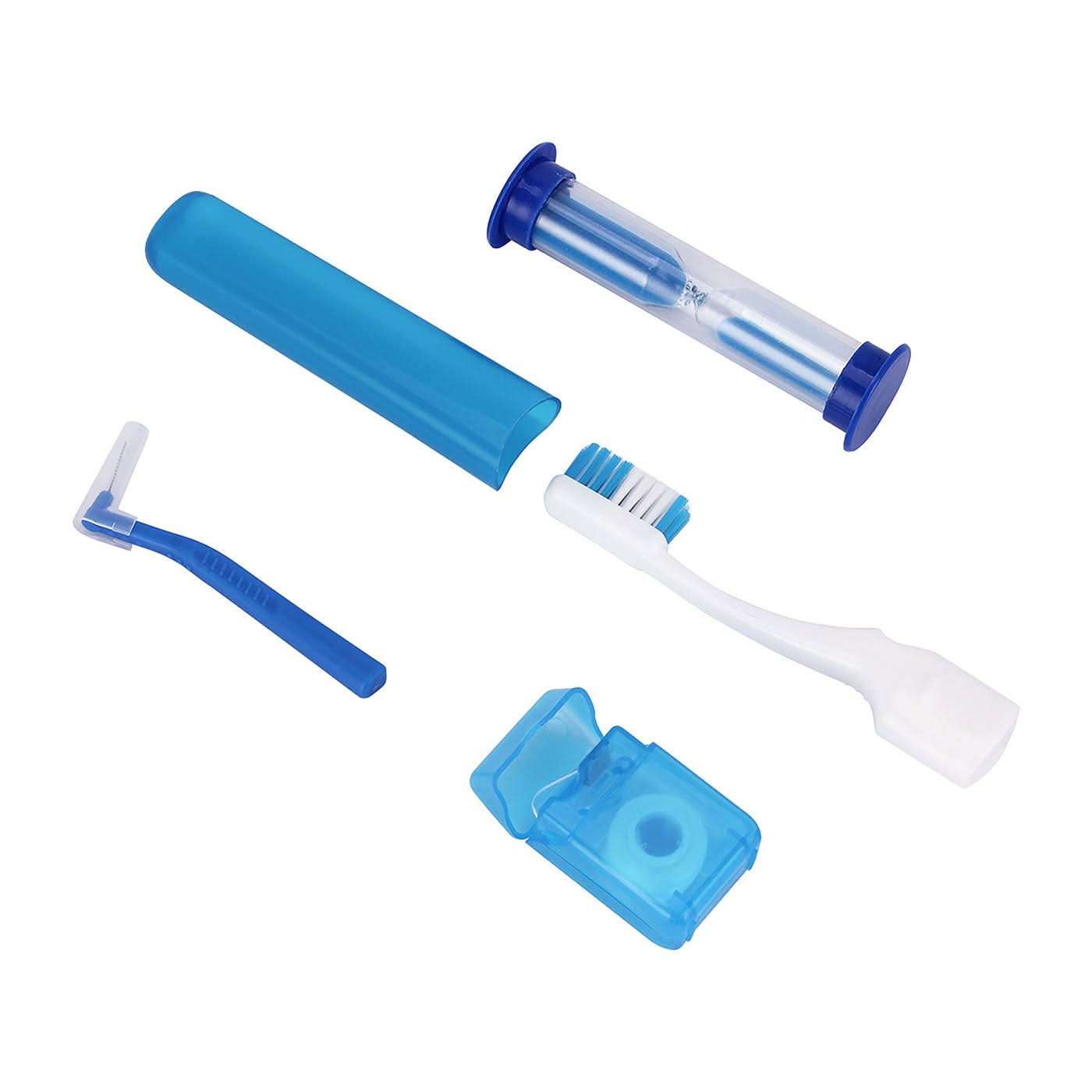 Orthodontic Toothbrush Kit Blue and Red Color 8pcs/Kit