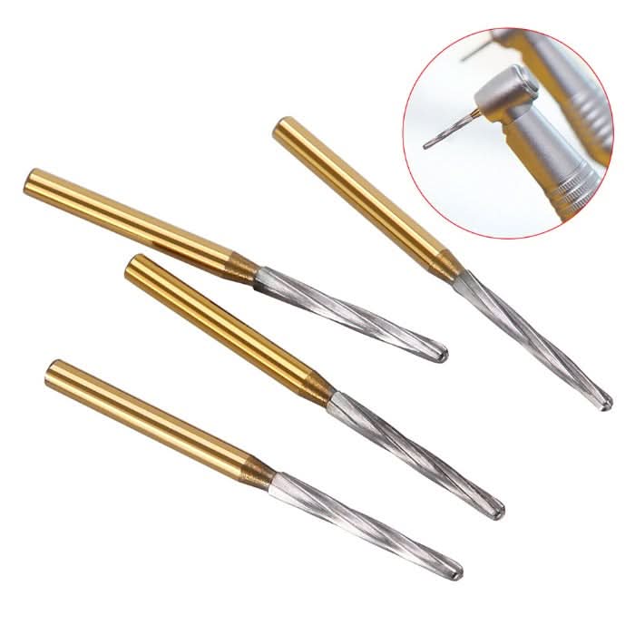 Dental Carbide Finishing Burs FG 25mm Gold 6pcs/Box